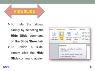 Project on slideshow tab | PDF