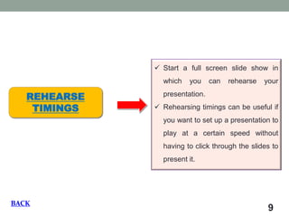 Project on slideshow tab | PDF