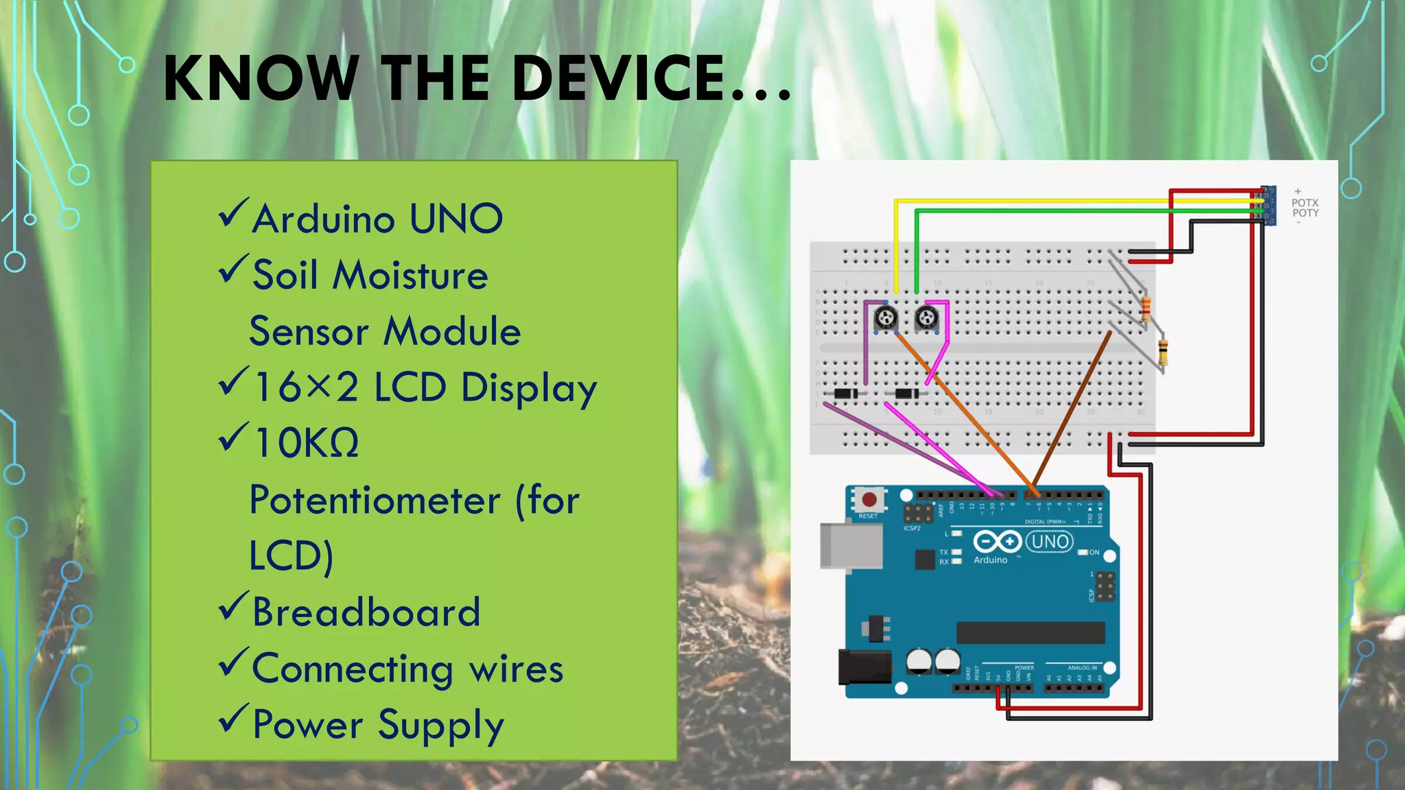 Project on soil moisture sensor | PDF
