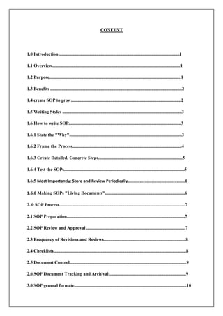 Project on sop part 1 | PDF