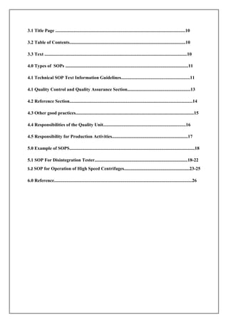 Project on sop part 1 | PDF