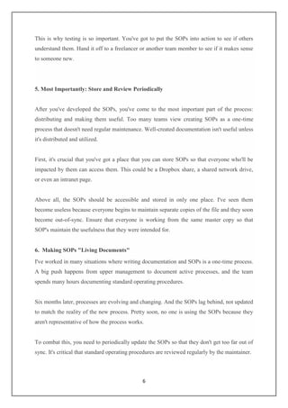 Project on sop part 2 | PDF