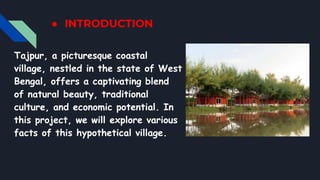Project on Tajpur-A snapshot of a coastal Indian village.pptx