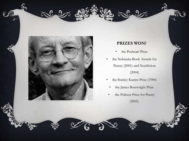 Project on ted kooser | PPT
