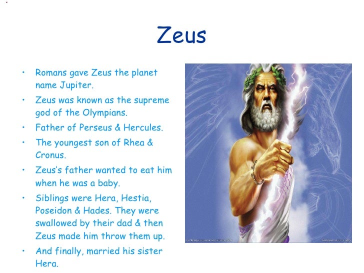 Mythology Notes The 12 Great Olympians Cronusrhea Zeus