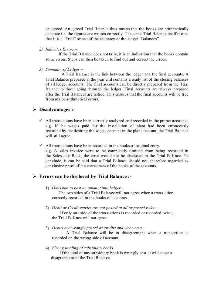 Project on trial balance, p & l account, balance sheet.