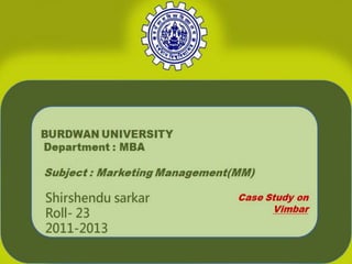 Project on vim bar | PPTX