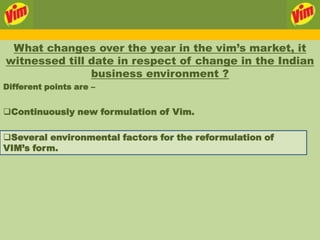 Project on vim bar | PPTX