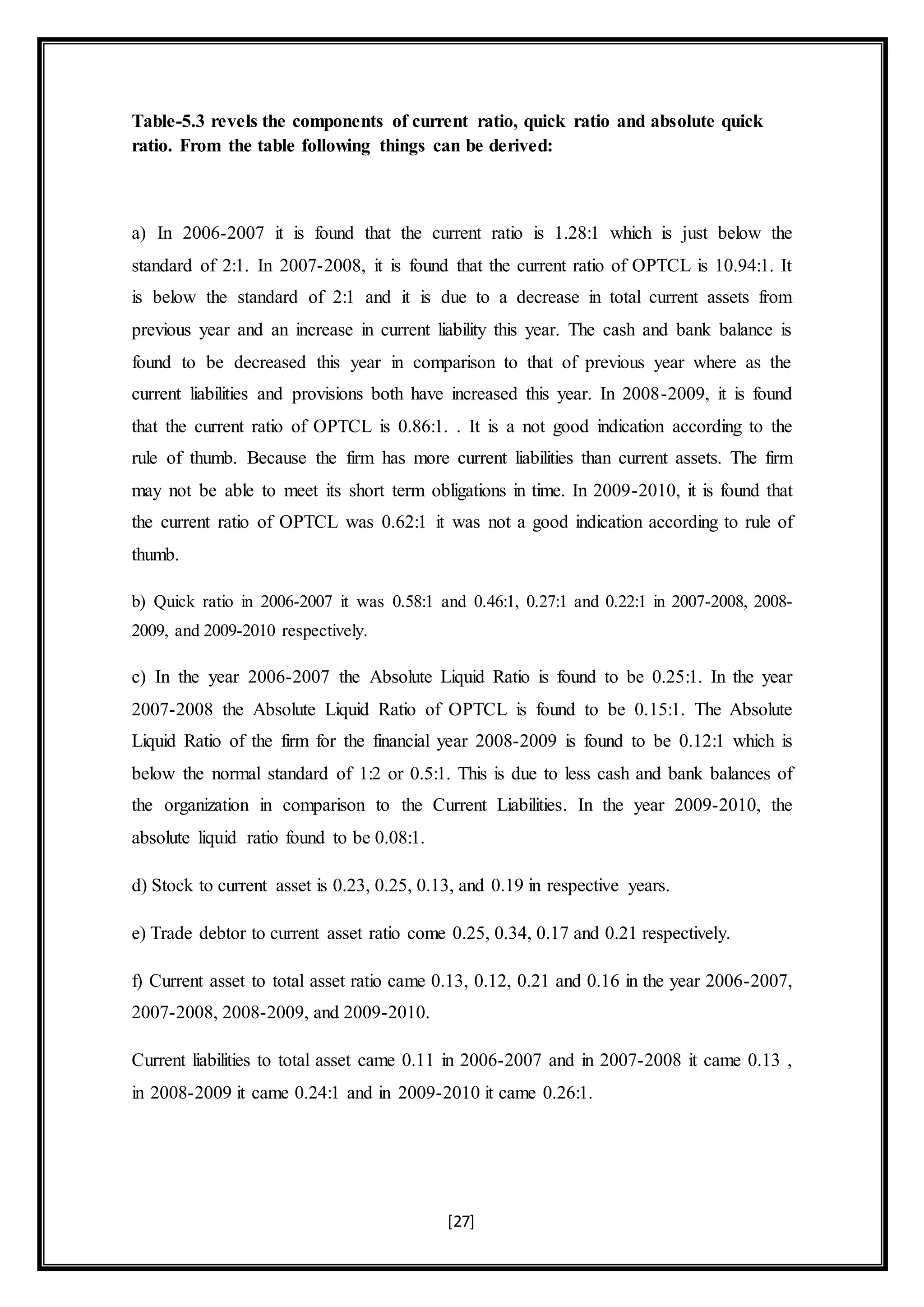 Project on working_capital_of_optcl | PDF