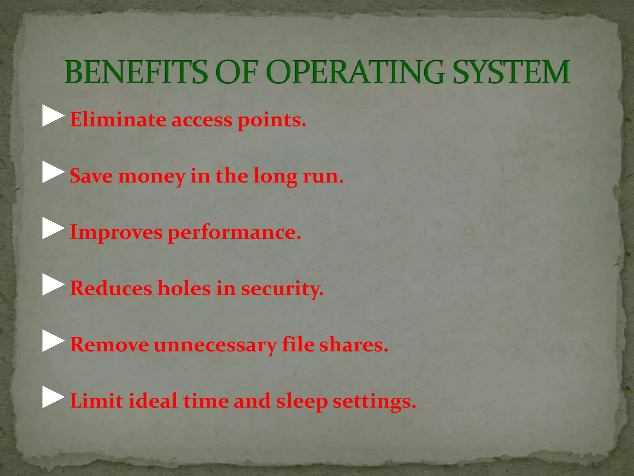 operating system | PPT
