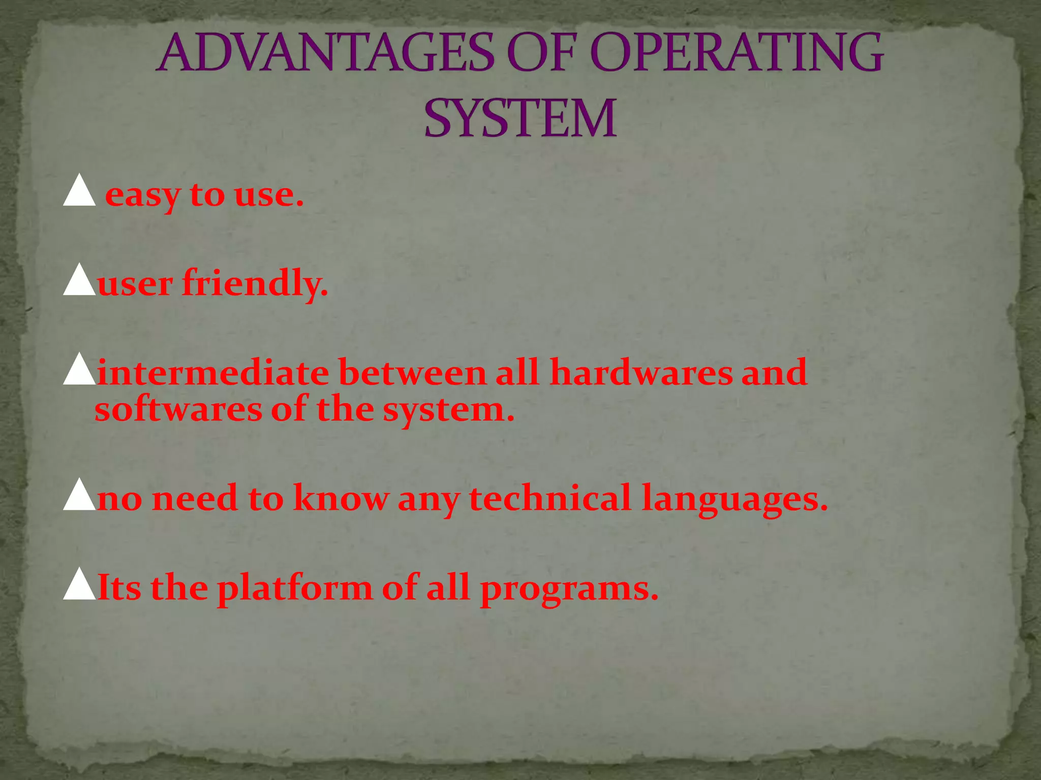 operating system | PPT