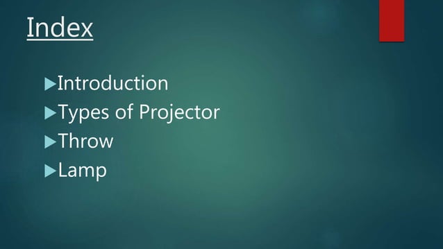 Projector | PPTX | Consumer Electronics | Technology & Computing