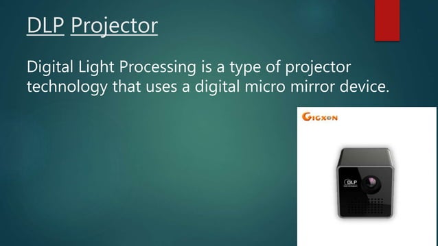 Projector | PPTX | Consumer Electronics | Technology & Computing