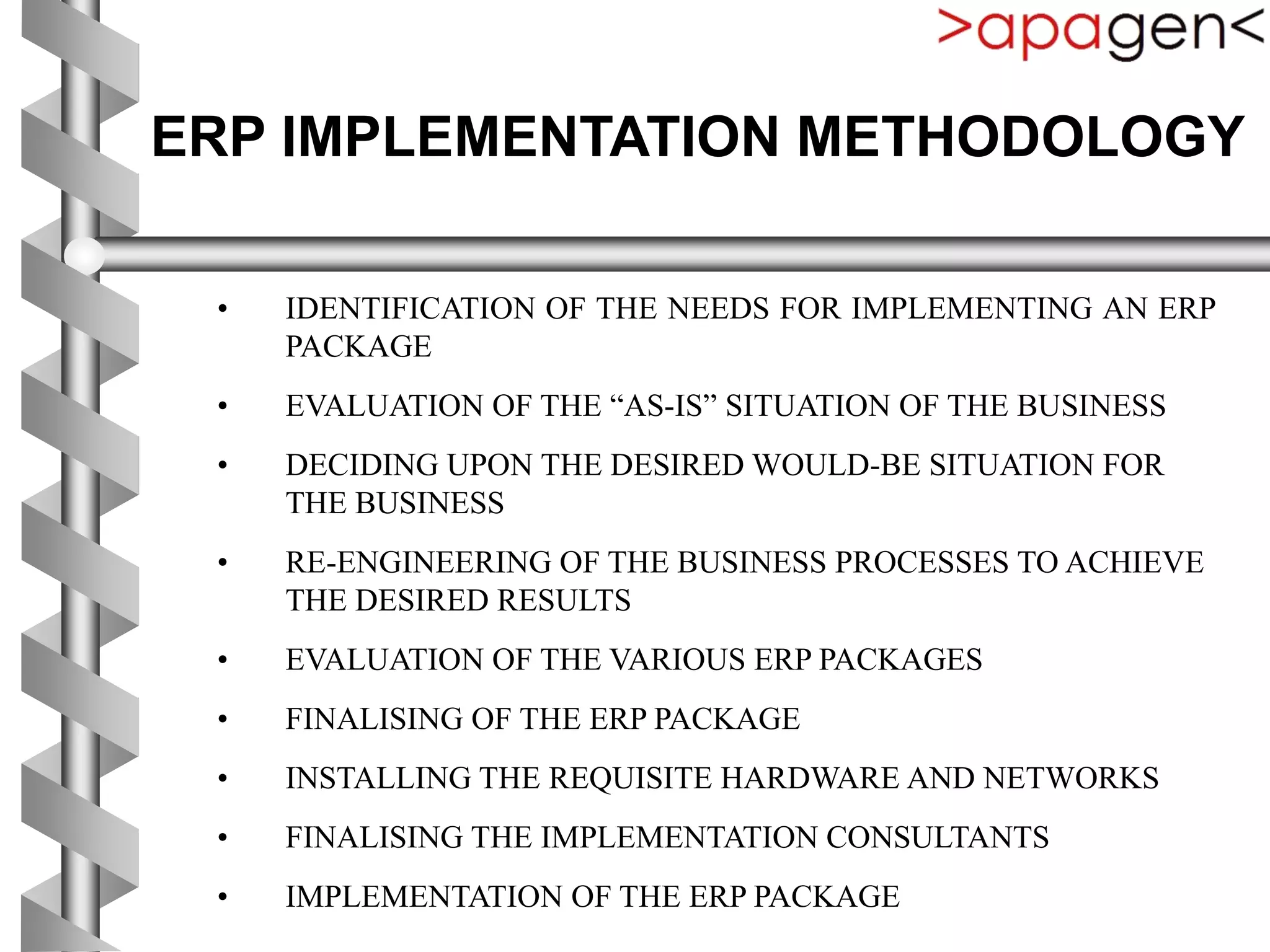 Project organisation and erp implementation method | PDF