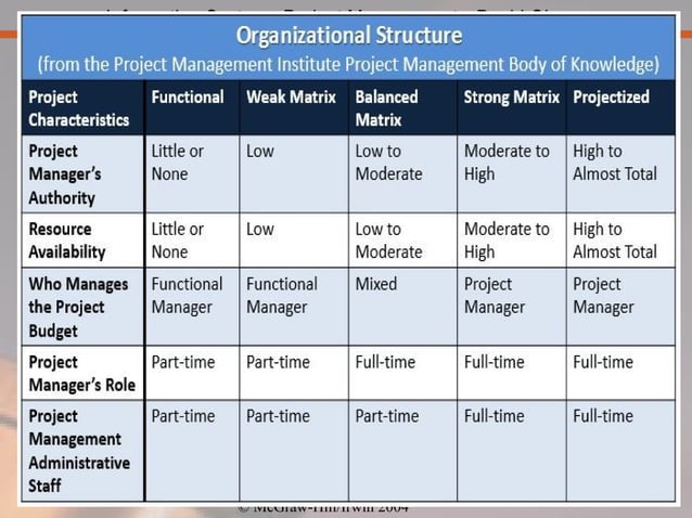Project organisation structure | PPT | Business | Business and Finance