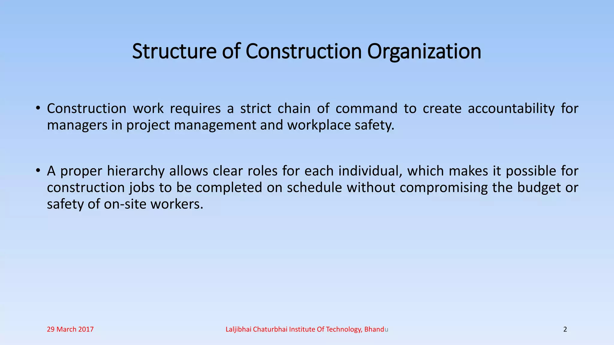 Project organization | PPT