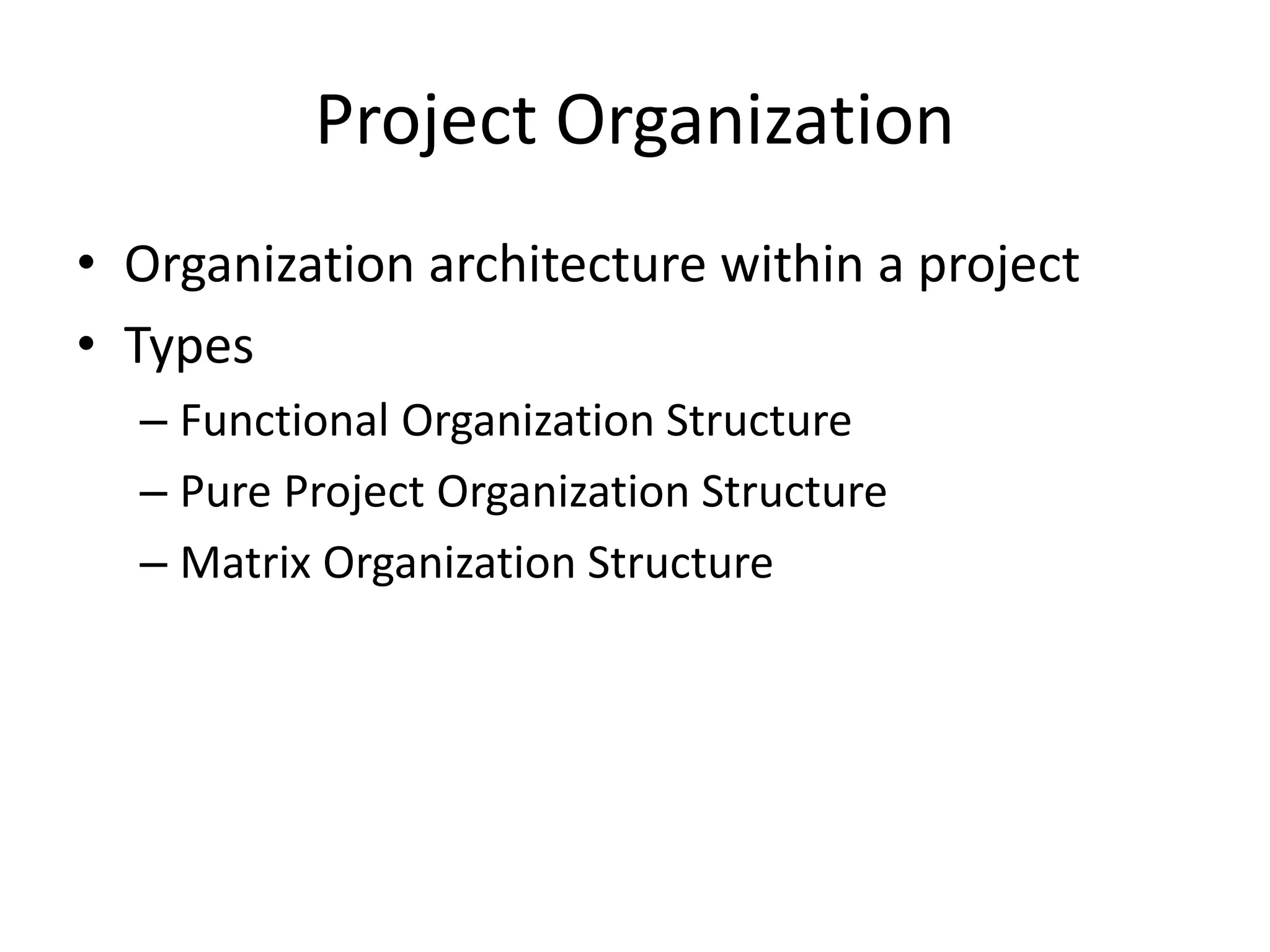Project organization | PPTX