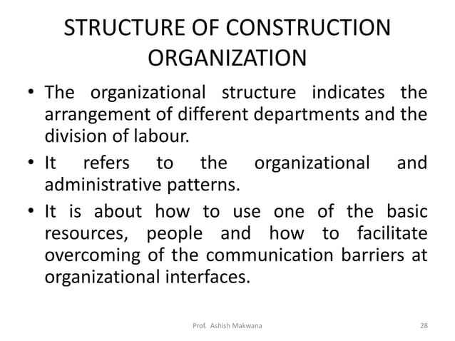 Project organization_Construction Management (2180611) (Semester-8 ...