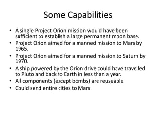 Project orion | PPTX