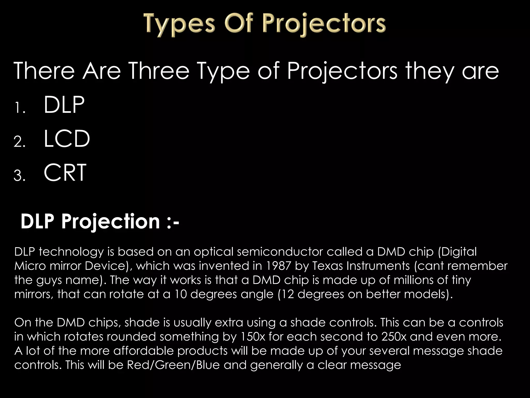 All about projector | PDF