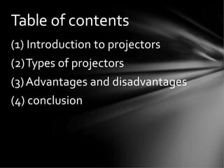 projectors.ppt
