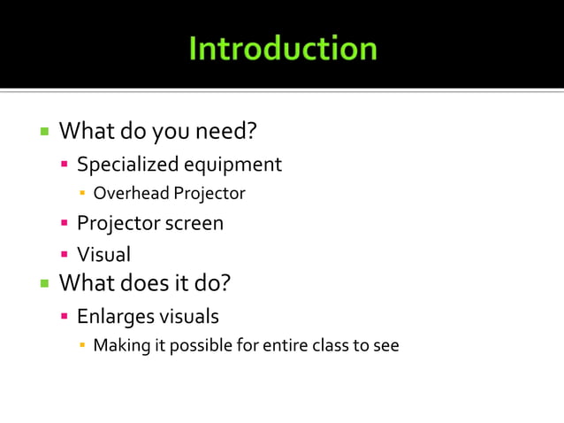 Projectors In The Classroom Ppt