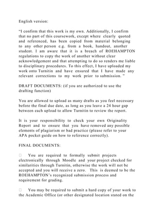 PROJECT OUTLINE - ASSIGNMENT SHEETThis document is i.docx | Homework ...