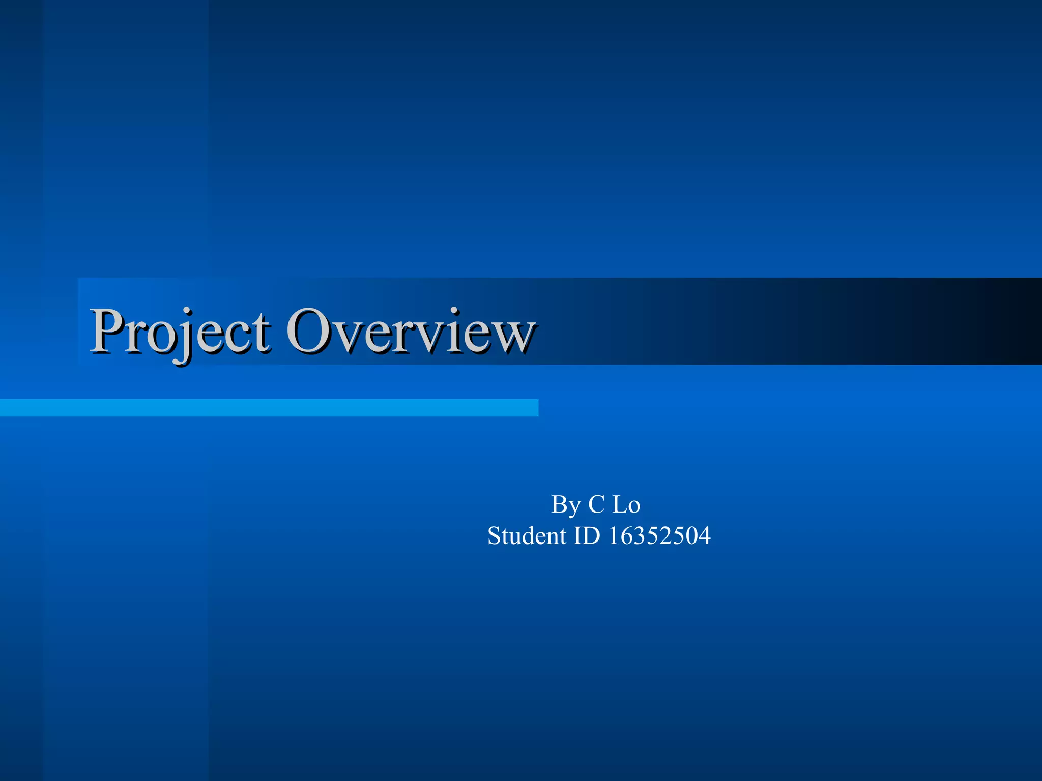 Project Overview | PPT