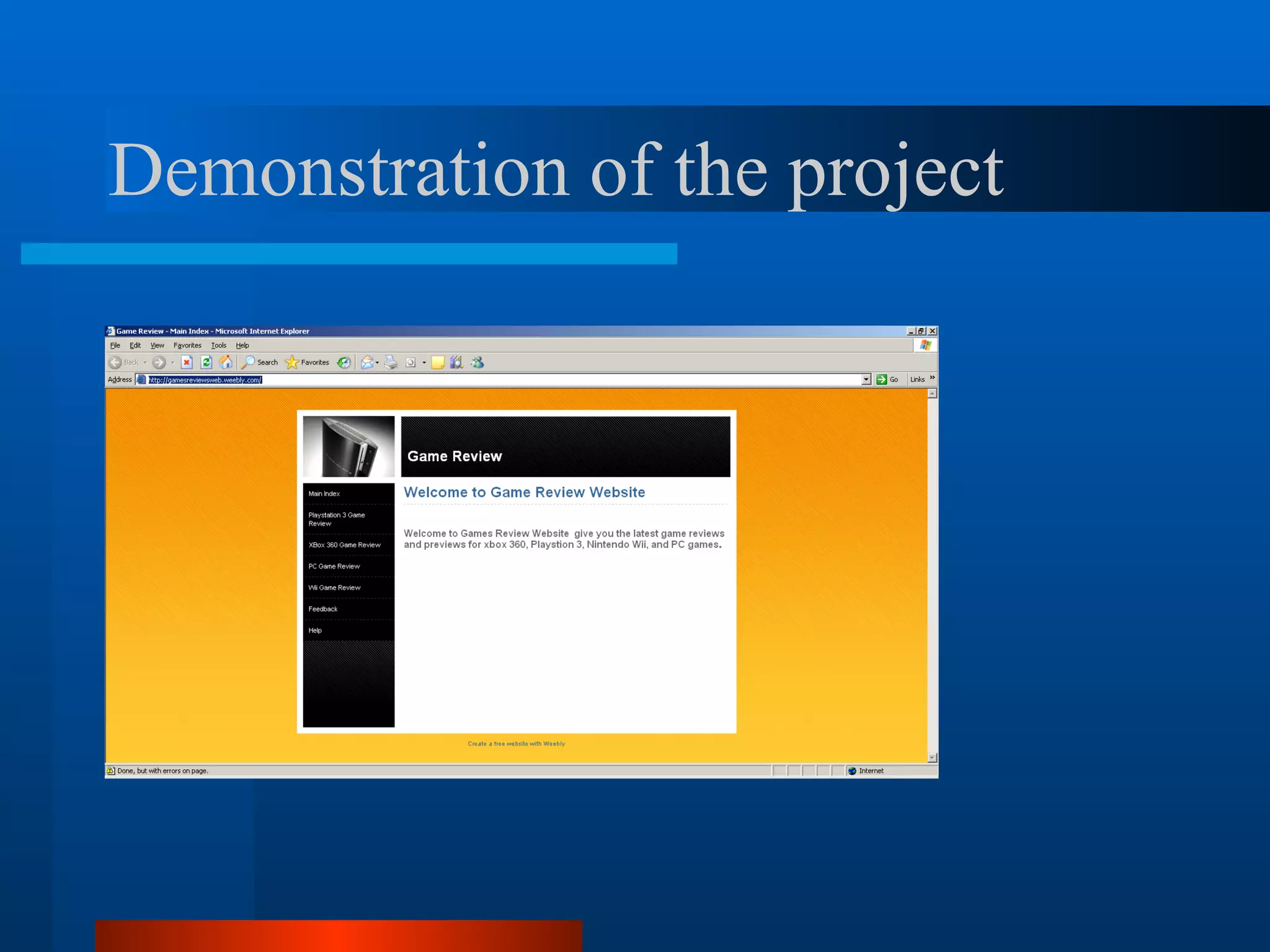 Project Overview | PPT