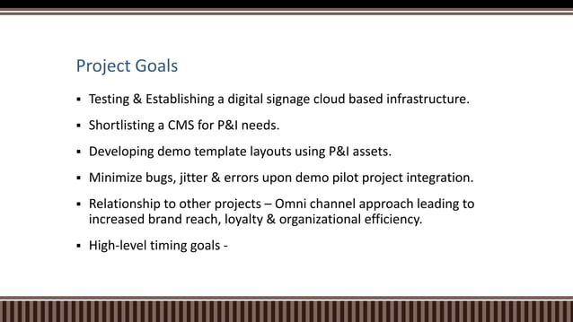 Presentation for Audio Video Project Overview | PPT