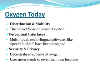 Project oxygen | PPTX