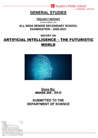 Artificial intelligence - the futuristic world | DOCX