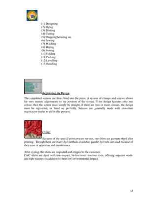Production process of Shirt | PDF