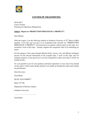 Production process of Shirt | PDF