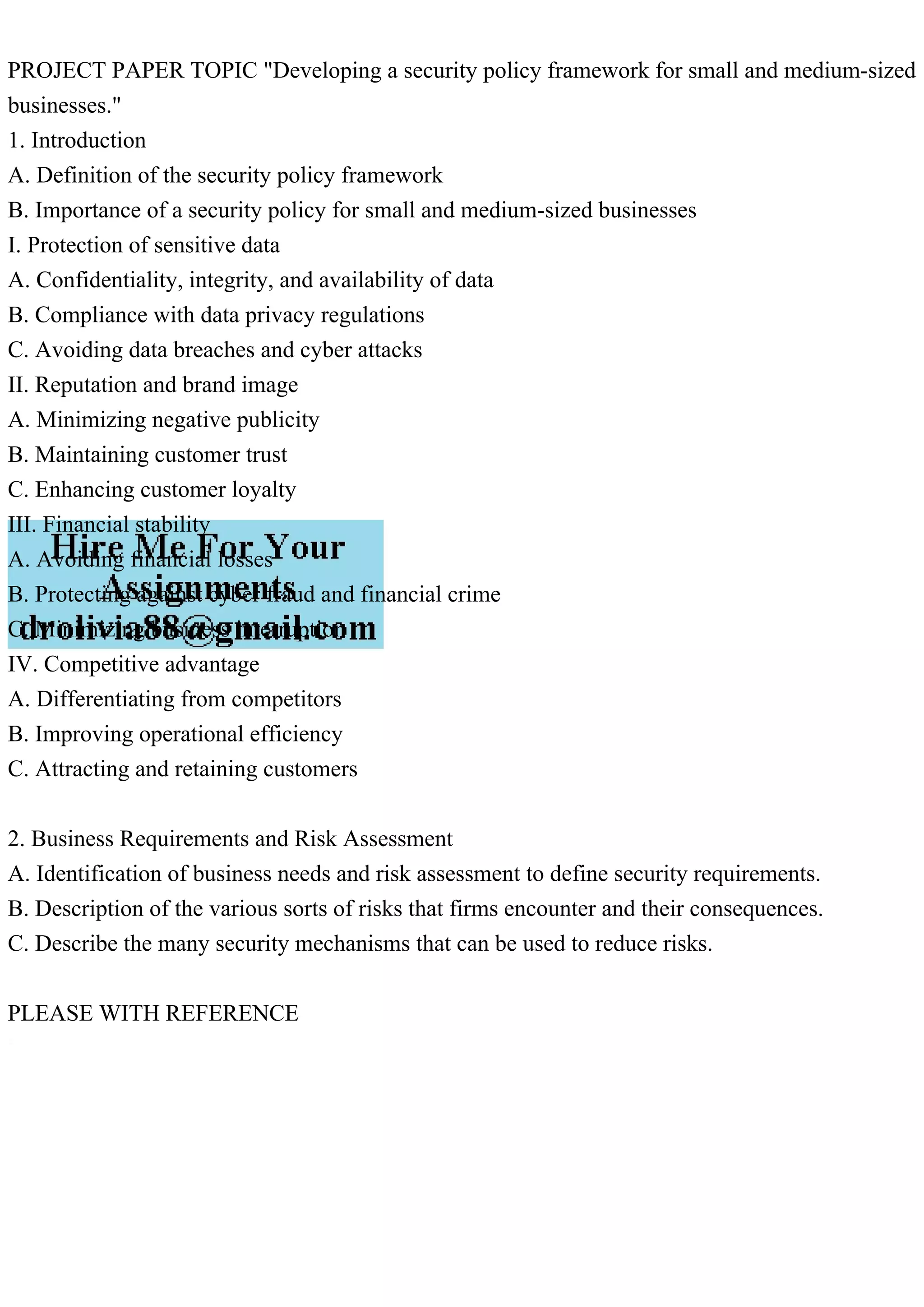 PROJECT PAPER TOPIC Developing a security policy framework for smal.pdf