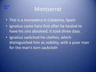 The Life of St. Ignatius | PPTX