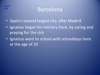 The Life of St. Ignatius | PPTX