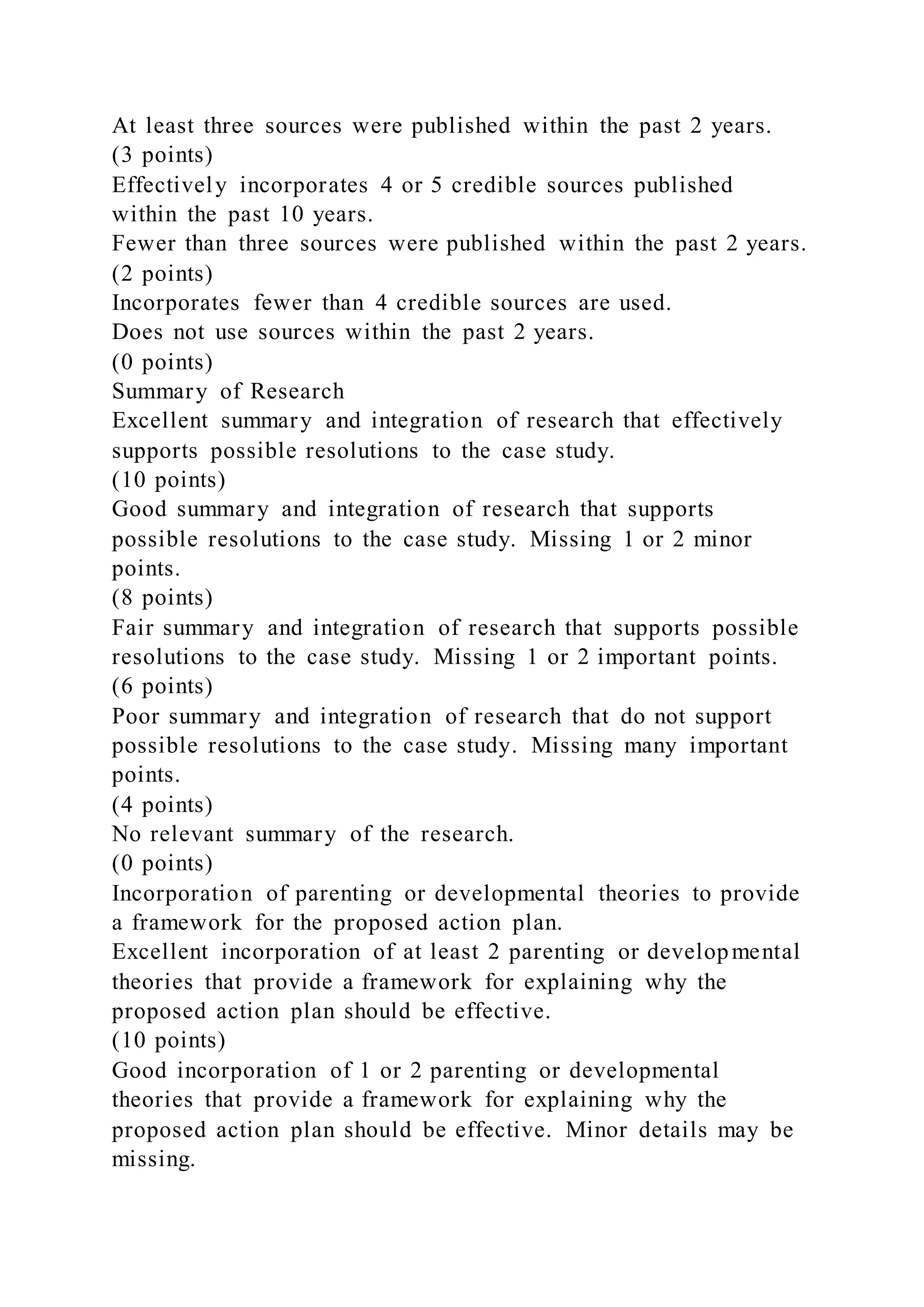 Project part 3 parenting action plan top of formhide assignment | DOCX