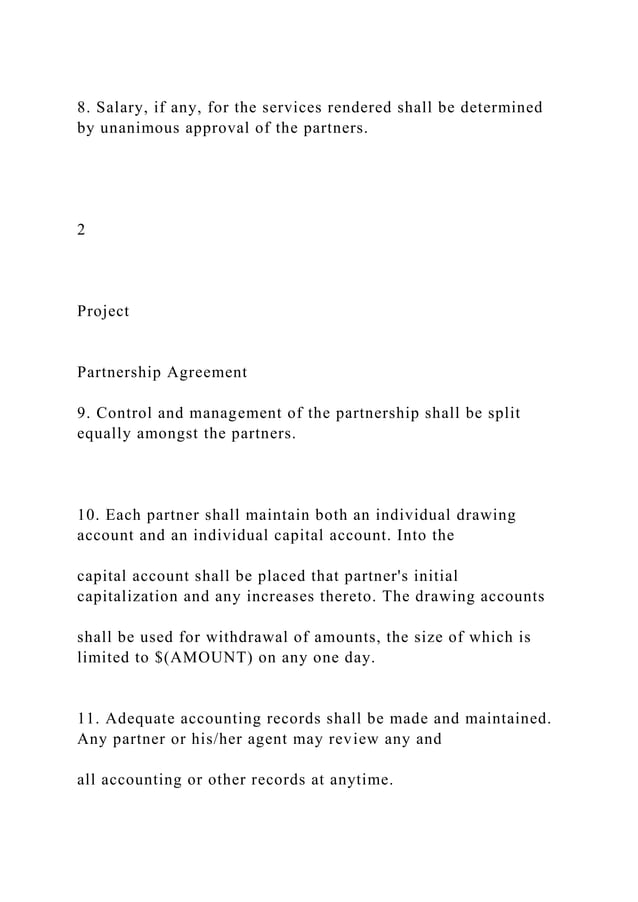 Project Partnership Agreement Partnership .docx