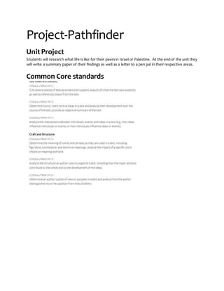 Project pathfinder | DOCX