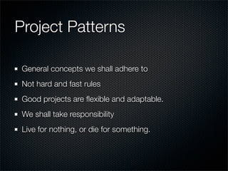 Project Patterns | PPT