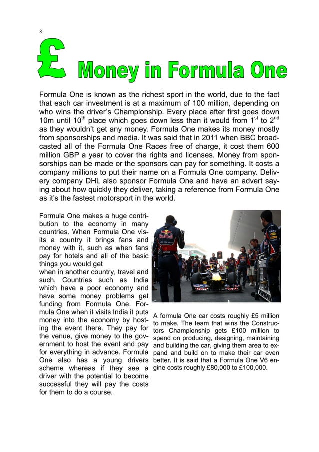 Formula One Project | PDF