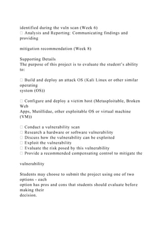 Project Penetration Testing Report(20 Points)Scenario.docx