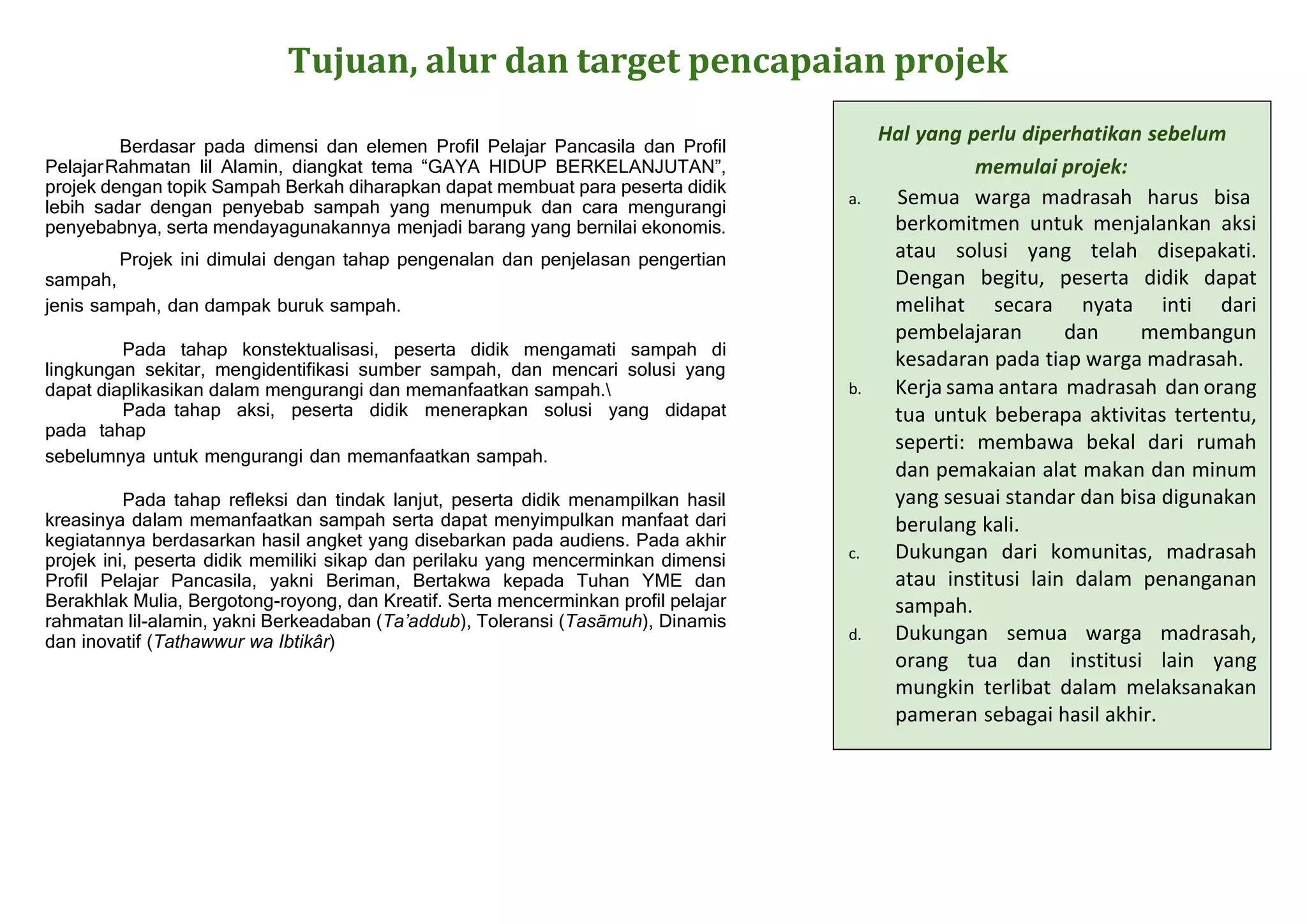 Project Penguatan Profil Pelajar Pancasila (P5) GAYA HIDUP ...