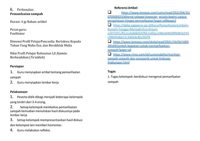 Project Penguatan Profil Pelajar Pancasila (P5) GAYA HIDUP BERKELANJUTAN.docx