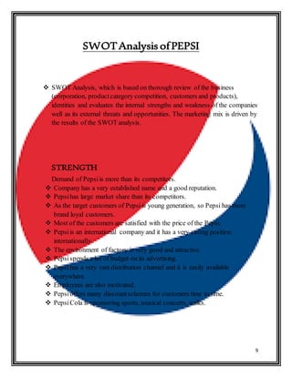 Project pepsi | DOCX