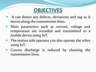 "SOLAR POWERED TRANSMISSION LINE INSPECTION ROBOT" | PPT