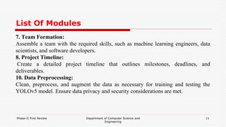Project Phase-II - First Review - PPT Template.pptx