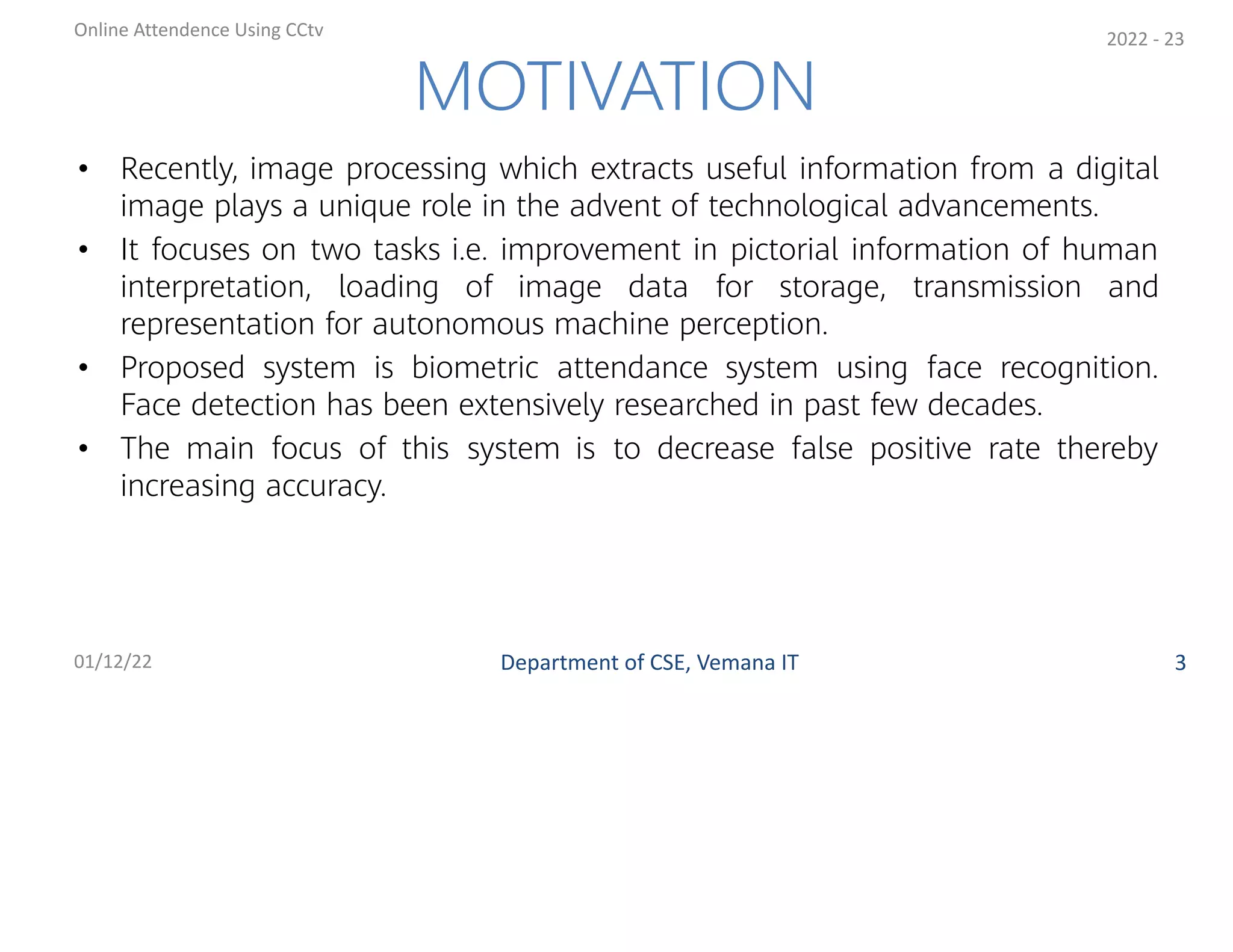Automated attendence system PPT | PDF