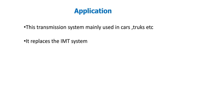 Clutch less transmission | PPT
